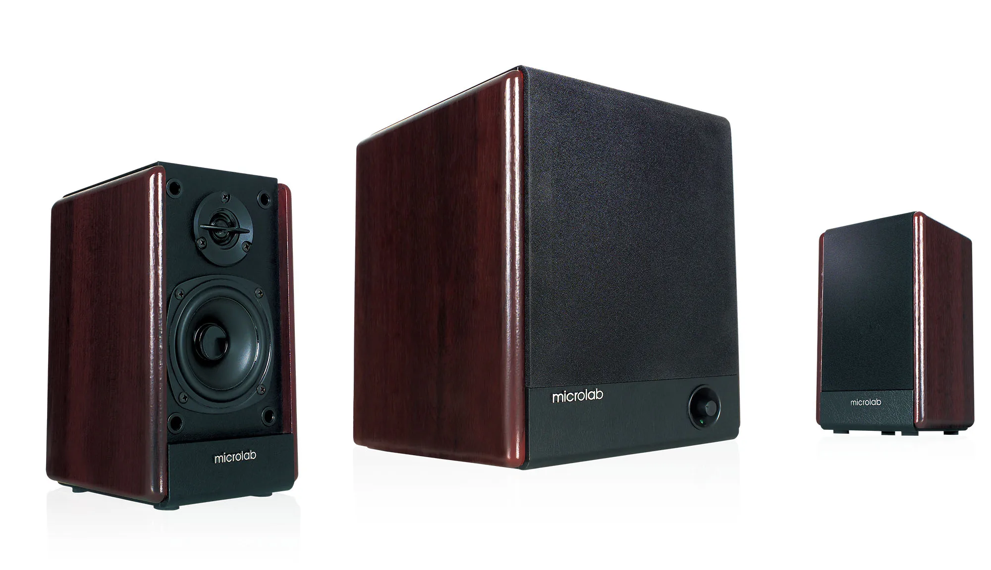 Microlab Hifi 2.1 Channel FC330 with Wood Cabinet and High Power ...