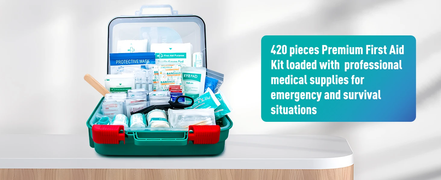 Hse Standard Professional Hard Case First Aid Box Contains 420 Pieces ...
