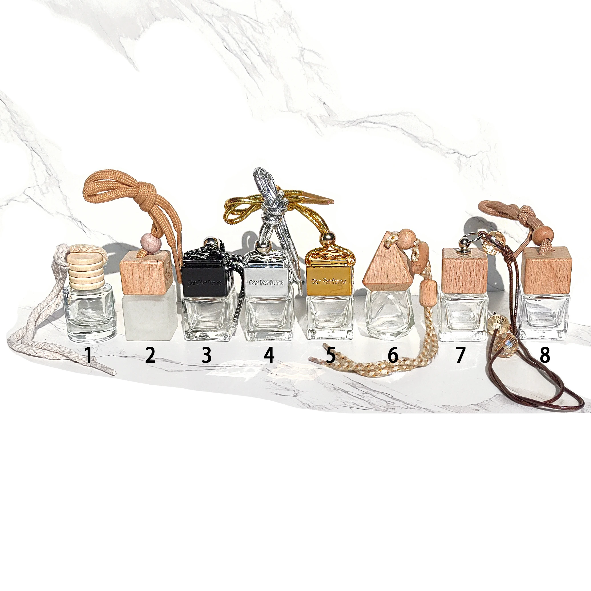 Car Diffuser Bottle Glass Car Perfume Bottle Diffuser Bottle Freshener ...