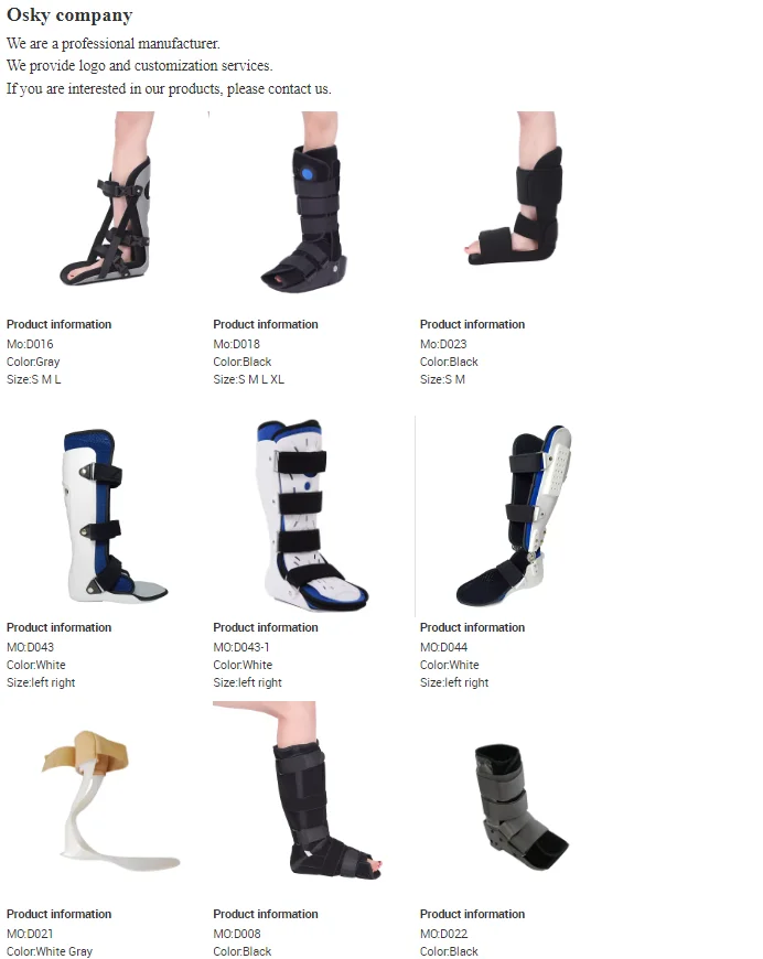 Physiotherapie Post Op Medical Pneumatischer Knöchel Walker Boot Ortho ...