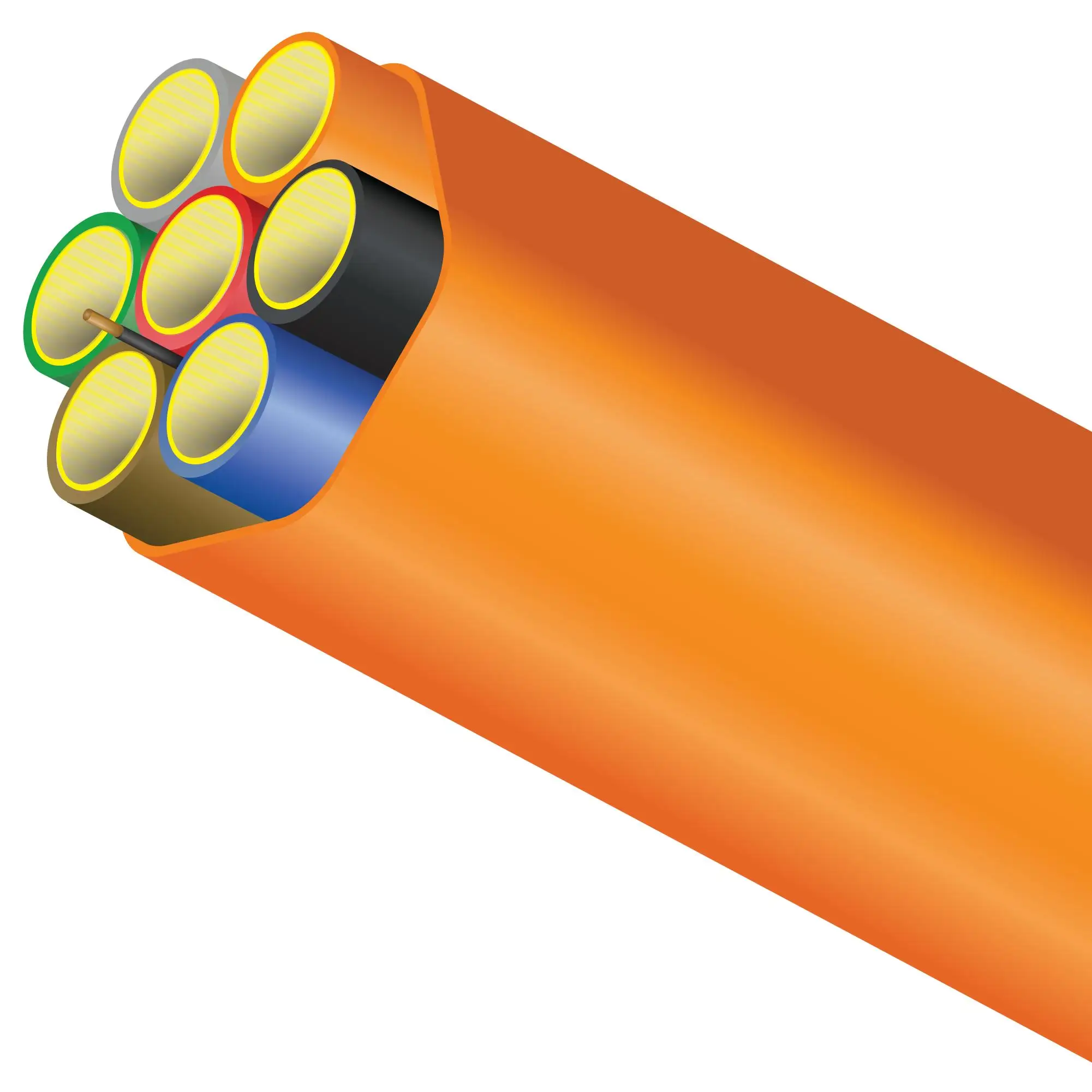 Communication Microduct Tube Bundle Fiber Optic Cable Fiber Optic Tube ...