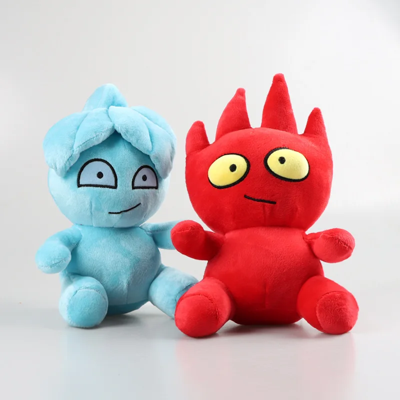 Fireboy and Watergirl Plush Toy Ice Girl Stuffed Doll Fire Man Plush ...