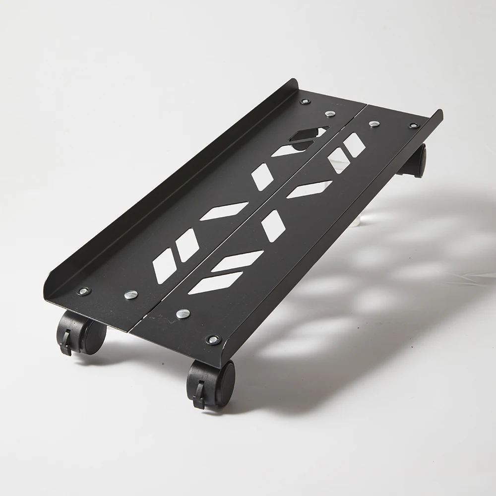 Metal Desktop Computer Case Rack Home Tower Stand with PC Case Stock ...