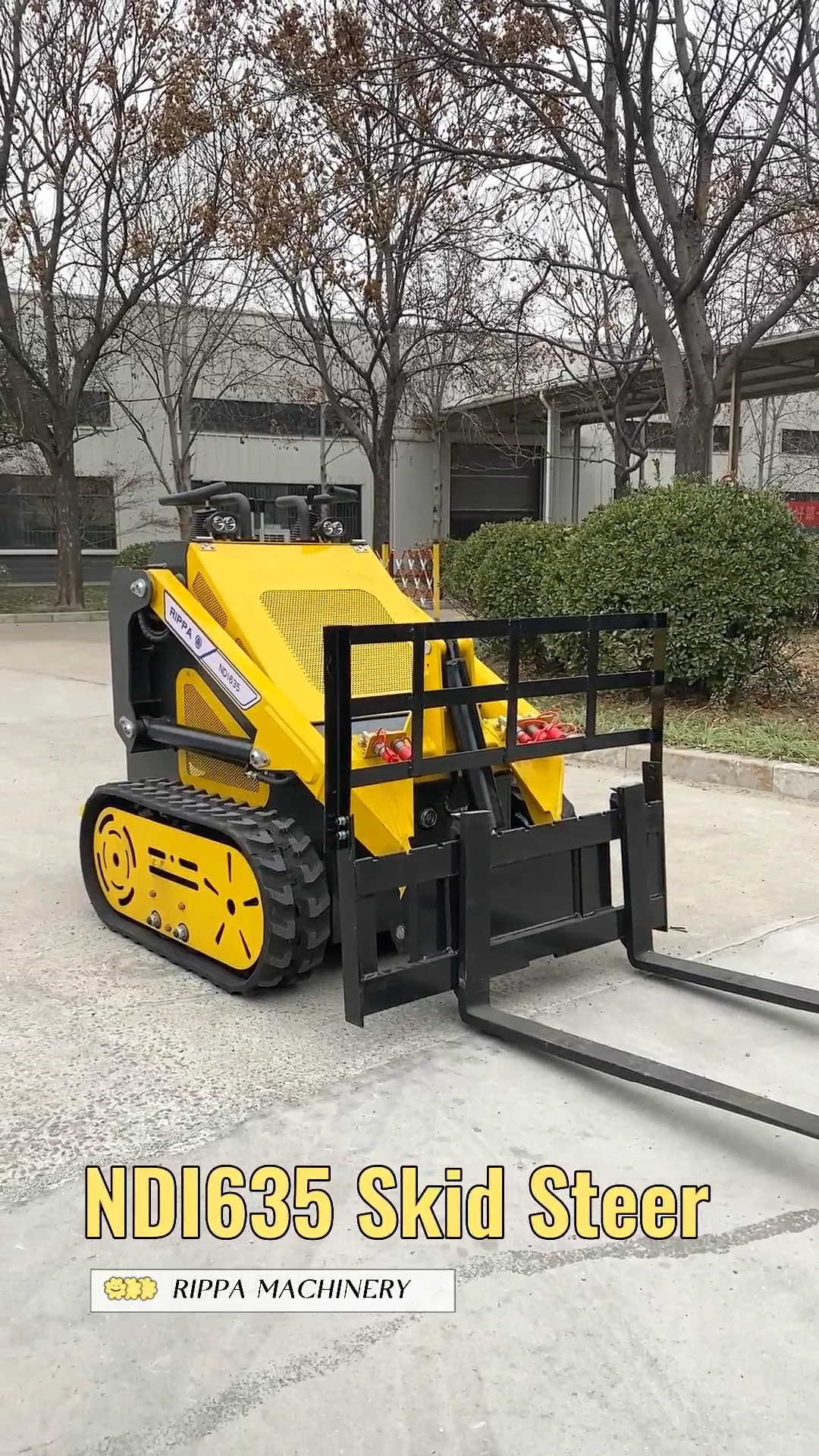 High Efficiency Mini Skid Steer Loader Hydraulic Skidsteer Earth-moving ...