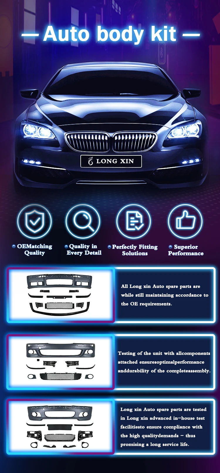 Factory Price E60 Body Kit For Bmw E60 5 Series 2004-2010 Upgrade M ...