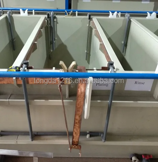 Hard Chrome Plating Line With Exhaust System Small Electroplating Tank ...