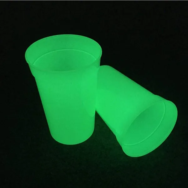 Glow in Dark Cups - Customizable Plastic Mugs for Parties