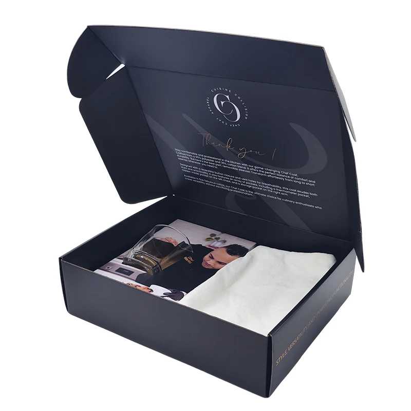 Custom Black Paper Cardboard Carton Corrugated Cook's Utensil Chef ...