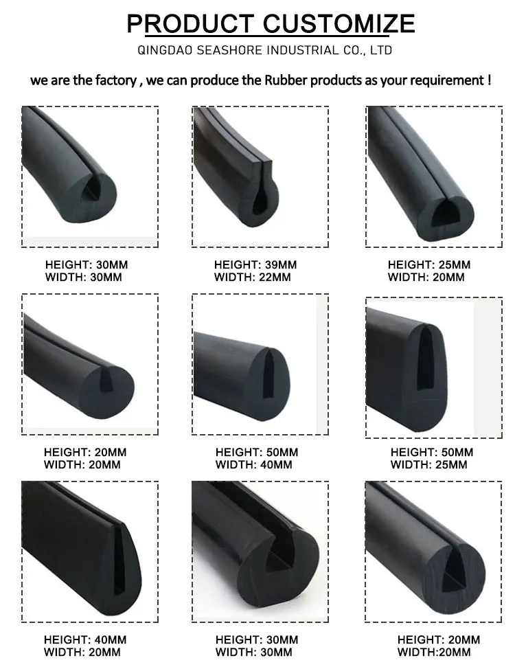 U Shape Epdm Rubber Edge Trim For Table - Buy Rubber Edge Trim For ...
