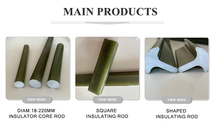 Resin Reinforced Epoxy Flexible Solid Fiber Glass Diam 18 Mm Insulator ...