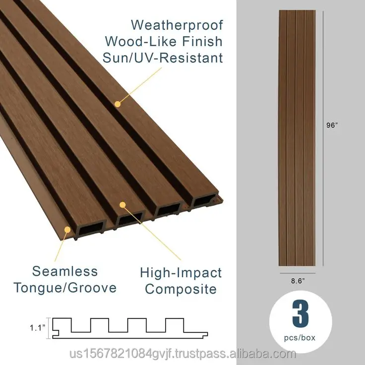 WPC Wall Cladding Panels Outdoor Factory - Linyi Yansen International ...