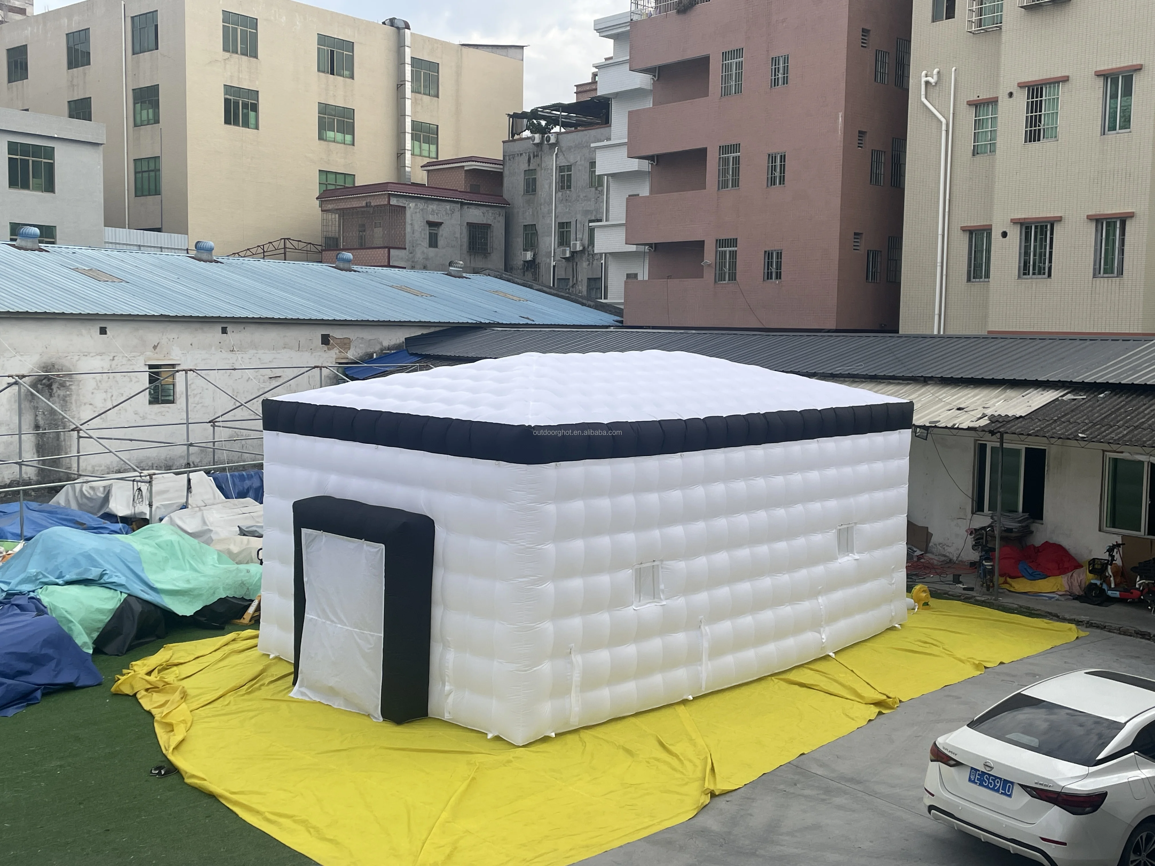 Tuoye Customized Inflatable Party Tents White Wedding Inflatable LED ...