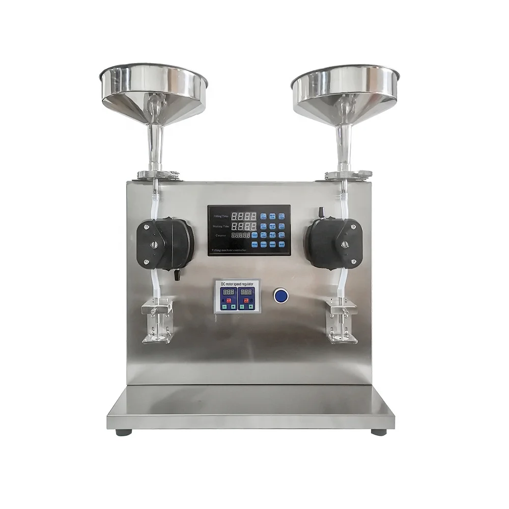 Double Head Semi Automatic Table Top Digital Control Cosmetic Essential ...