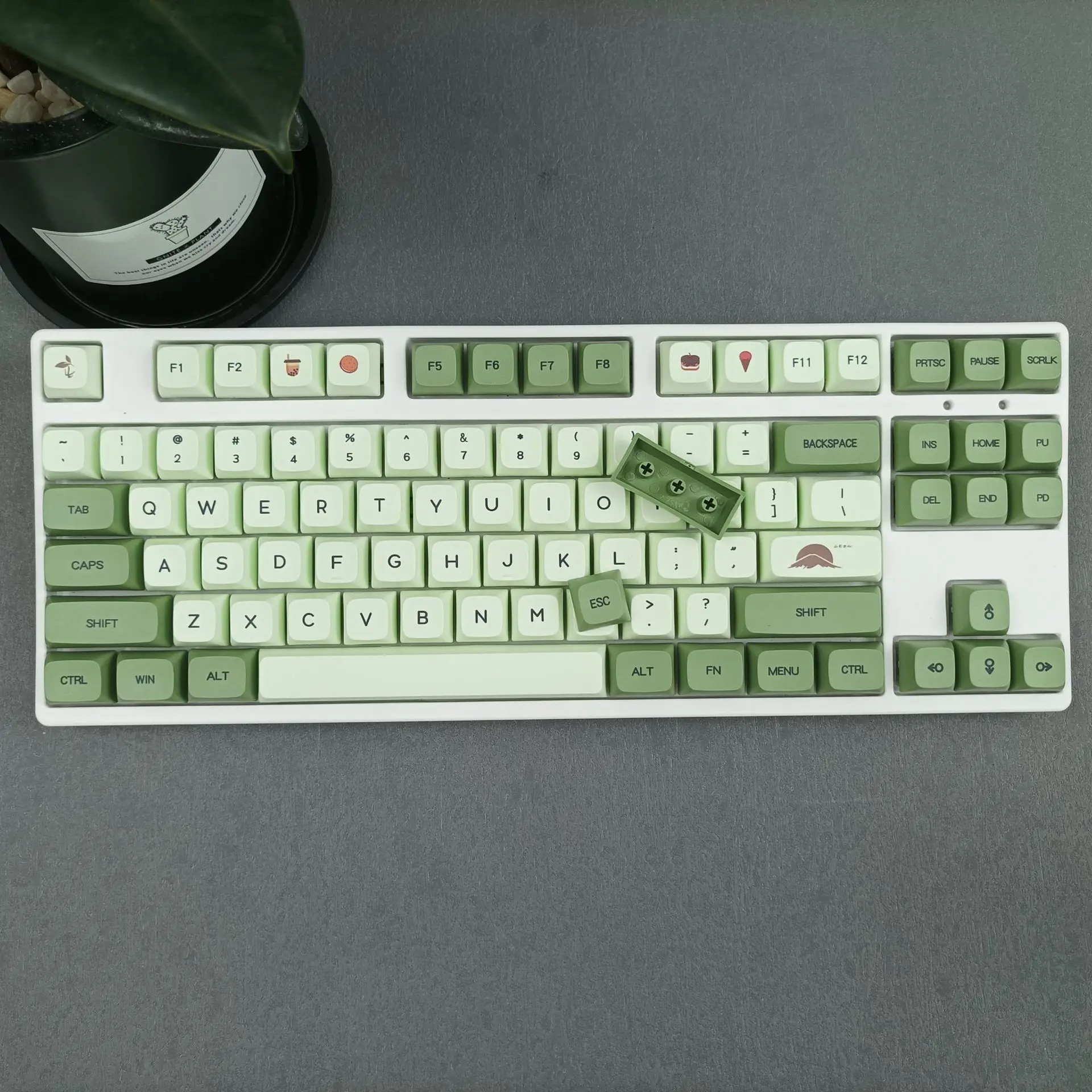Hzgamer 124keys Xda Profile Matcha Keycaps,Gaming Keyboard Dye ...