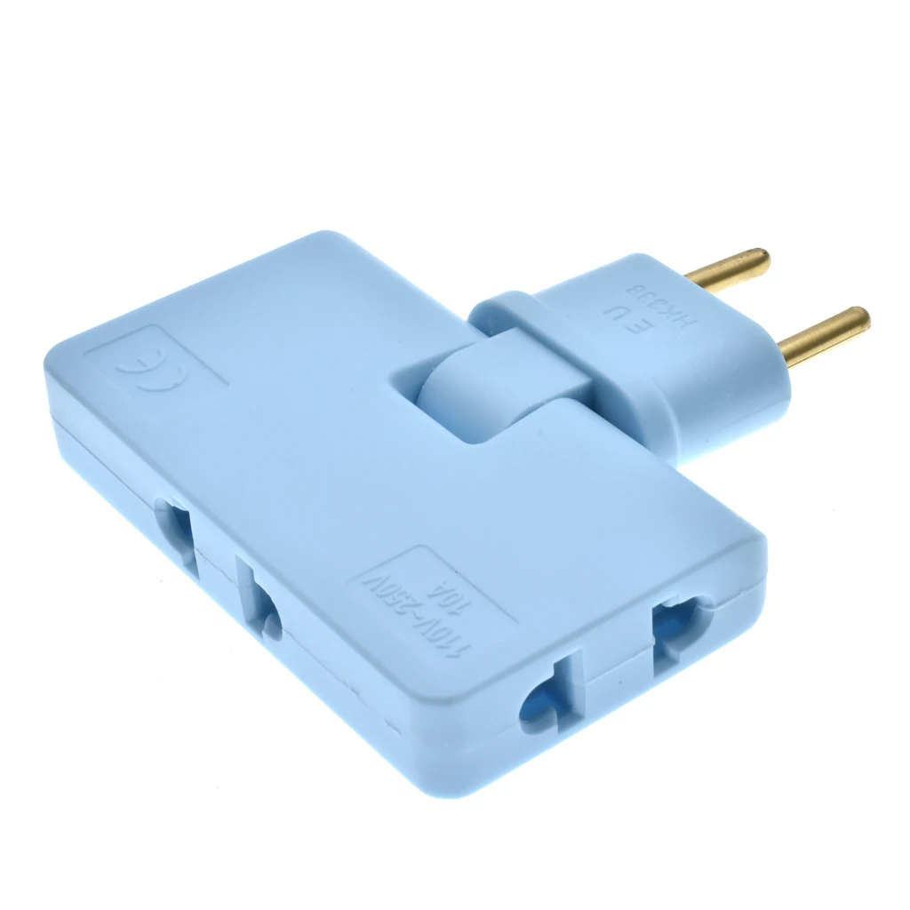 1500w Eu Converter One In Three 180 Degree Extension Plug Multi Plug ...