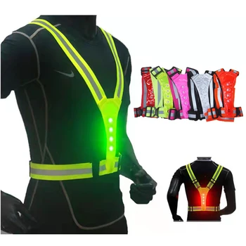 High Visibility Warning Lights Adjustable Elastic Safety Straps Led ...