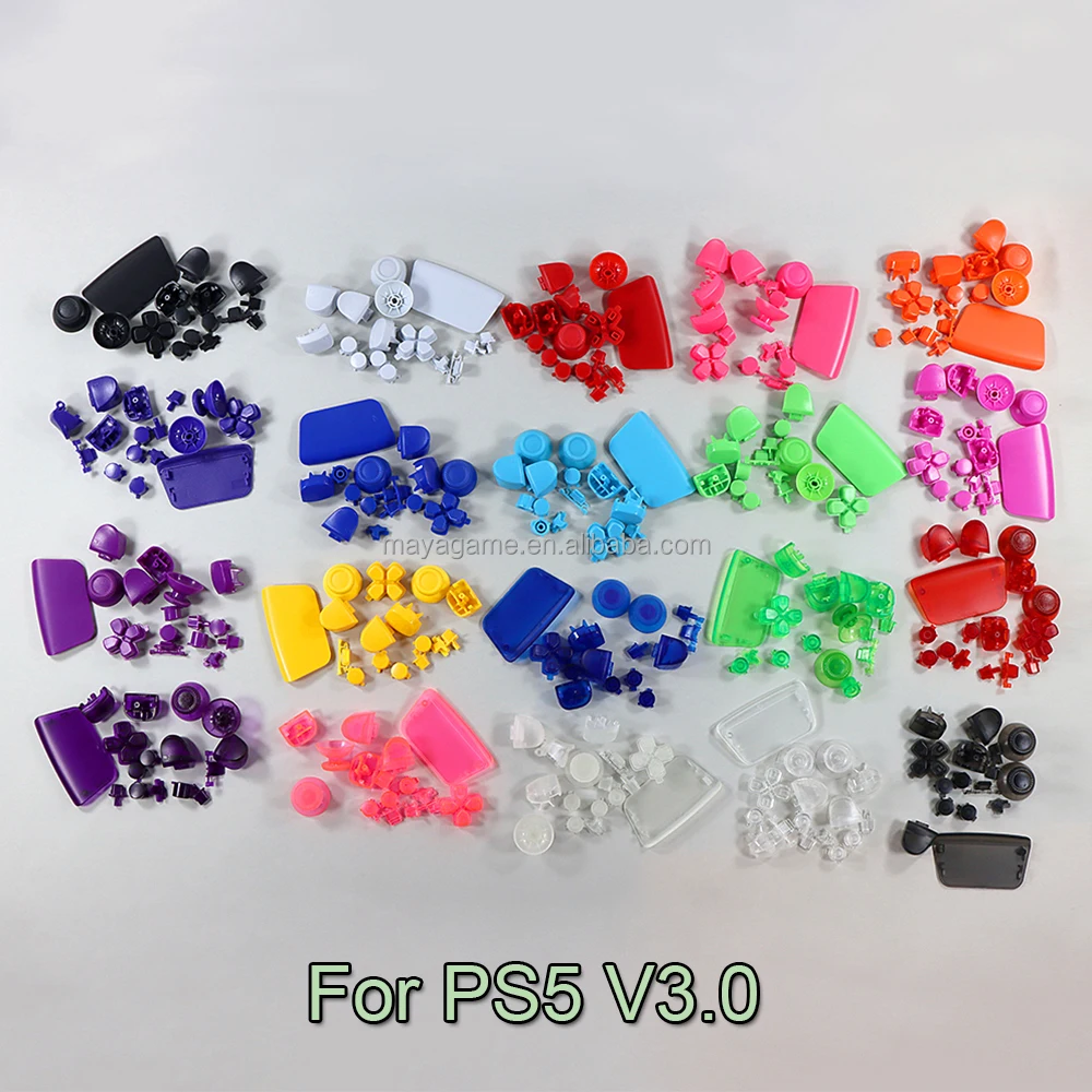 For PS5 Replacement V3.0 Buttons Kit Joystick Caps L1 R1 L2 R2 D-pad ...