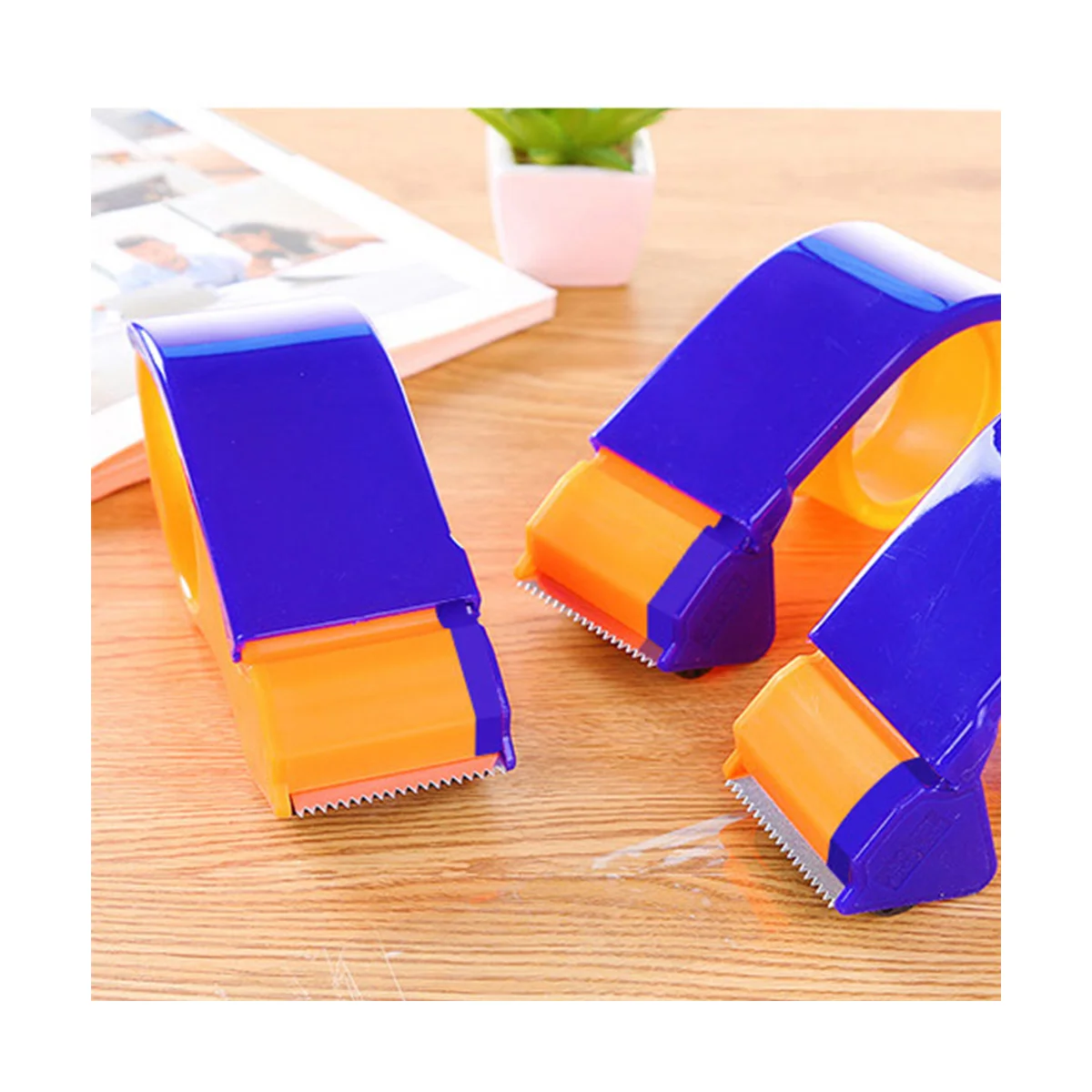 Classic Adhesive Tape Cutter Plastic Metal Packing Tape Dispenser - Buy ...