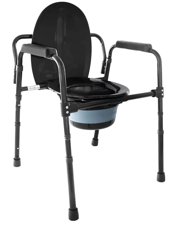 Adjustable Height Commode Chair For Elderly With Safety Bucket For ...