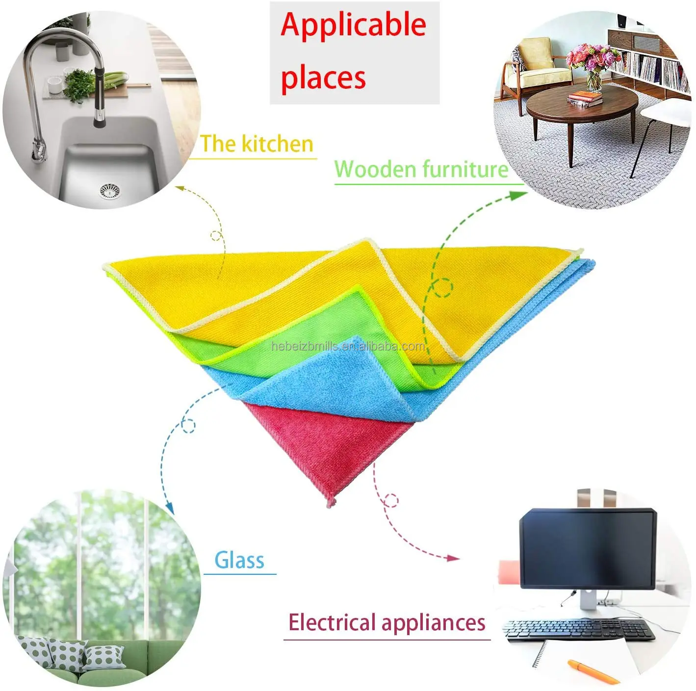 Microfibre Towel 40x40 400gsm Car Detailing Microfiber Cleaning Cloth ...