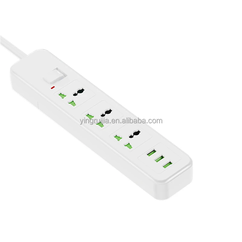 Universal Power Socket With Overload Protection,3ac Outlets With Usb ...