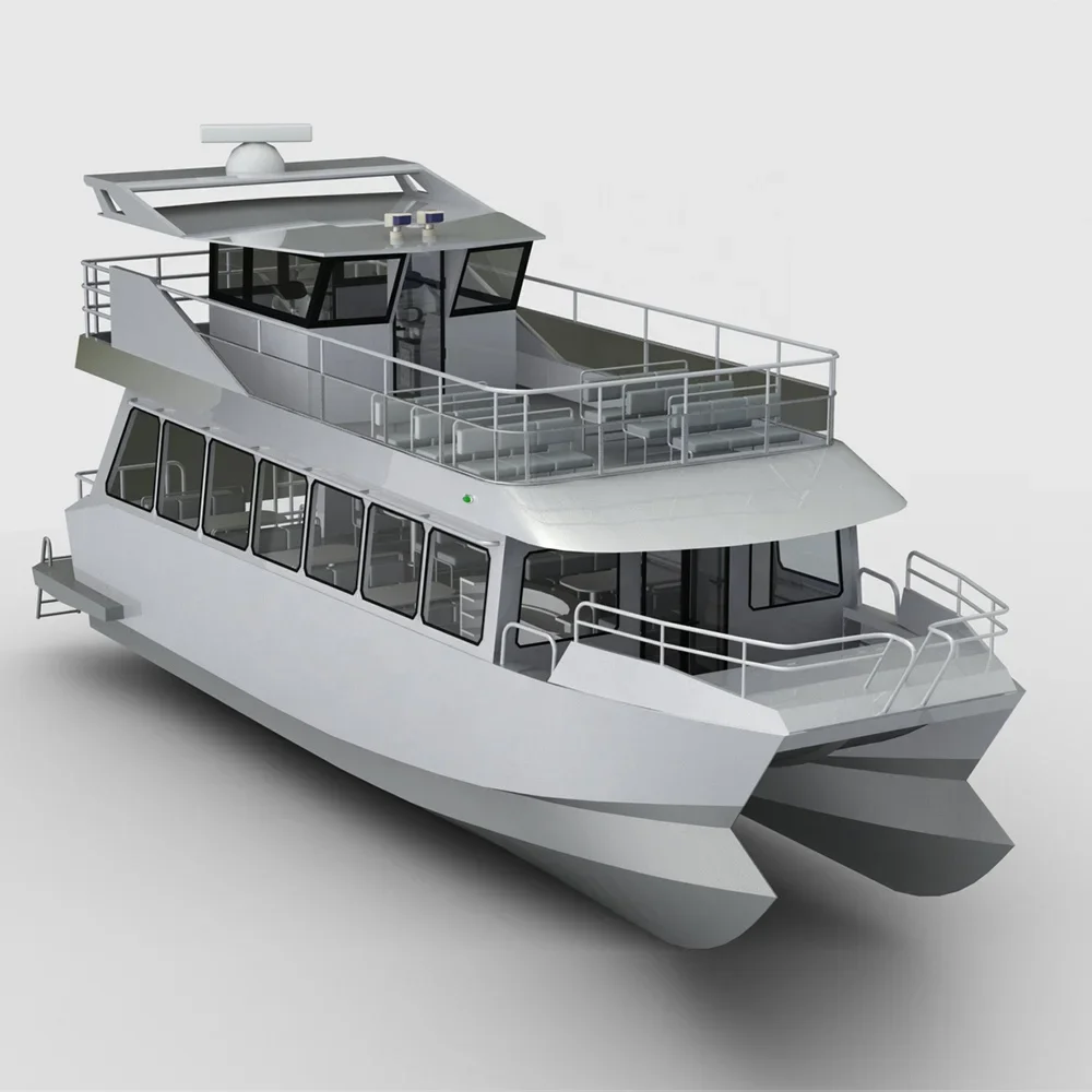 50ft 15m Welded Aluminum Alloy Passenger Catamaran Boat for Sale