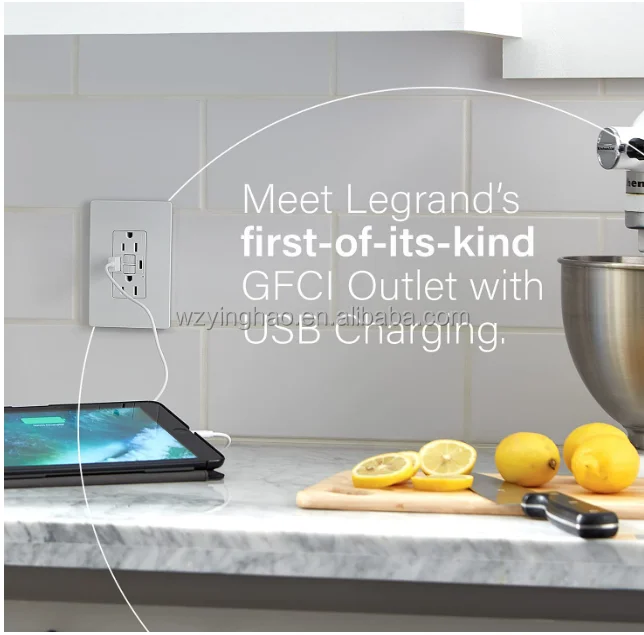 15 Amp Gfci Outlet With Usb Type A Port,Tamper-resistant,Self-test ...