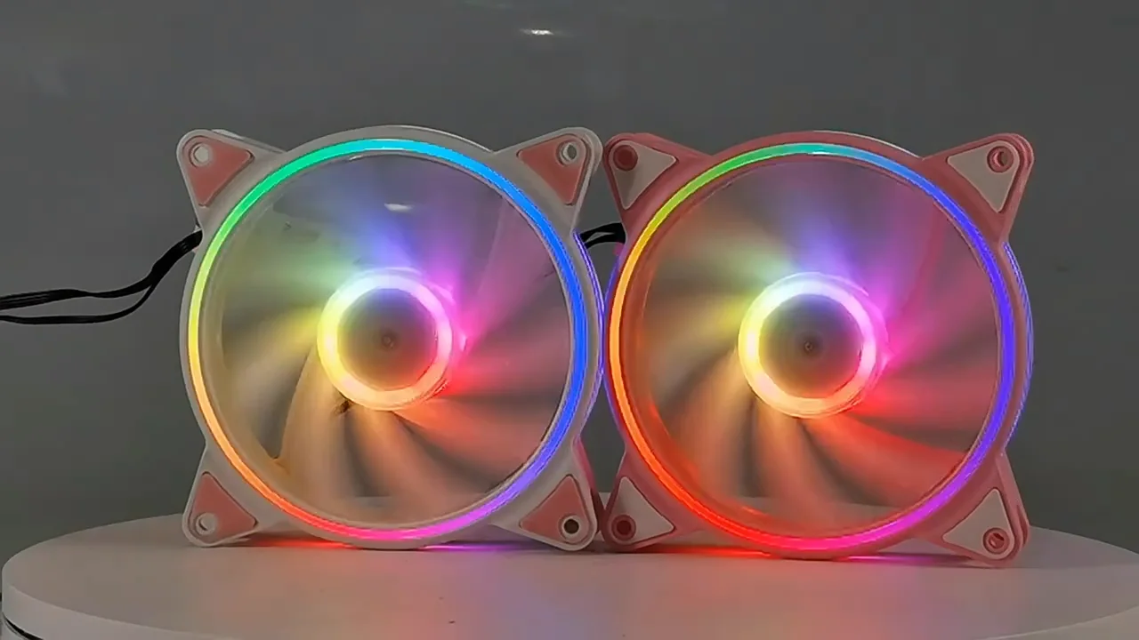 Argb 6 Pin Dual Ring Computer 120mm Rgb Fan With Remote Controller ...