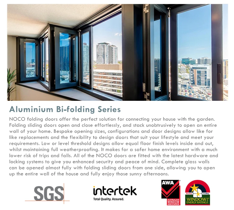 High Quality Bifold Windows Aluminum Horizontal Folding Window White ...