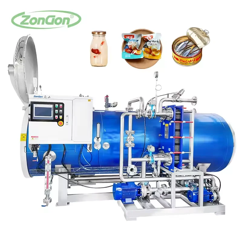 Automatic Water Spray Food Canning Autoclave Sterilizer Retort Machine ...