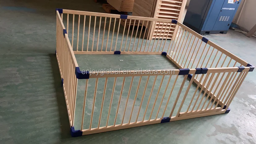 Wooden Baby Fence Indoor,Square Kids Playground Fence Baby Safety ...