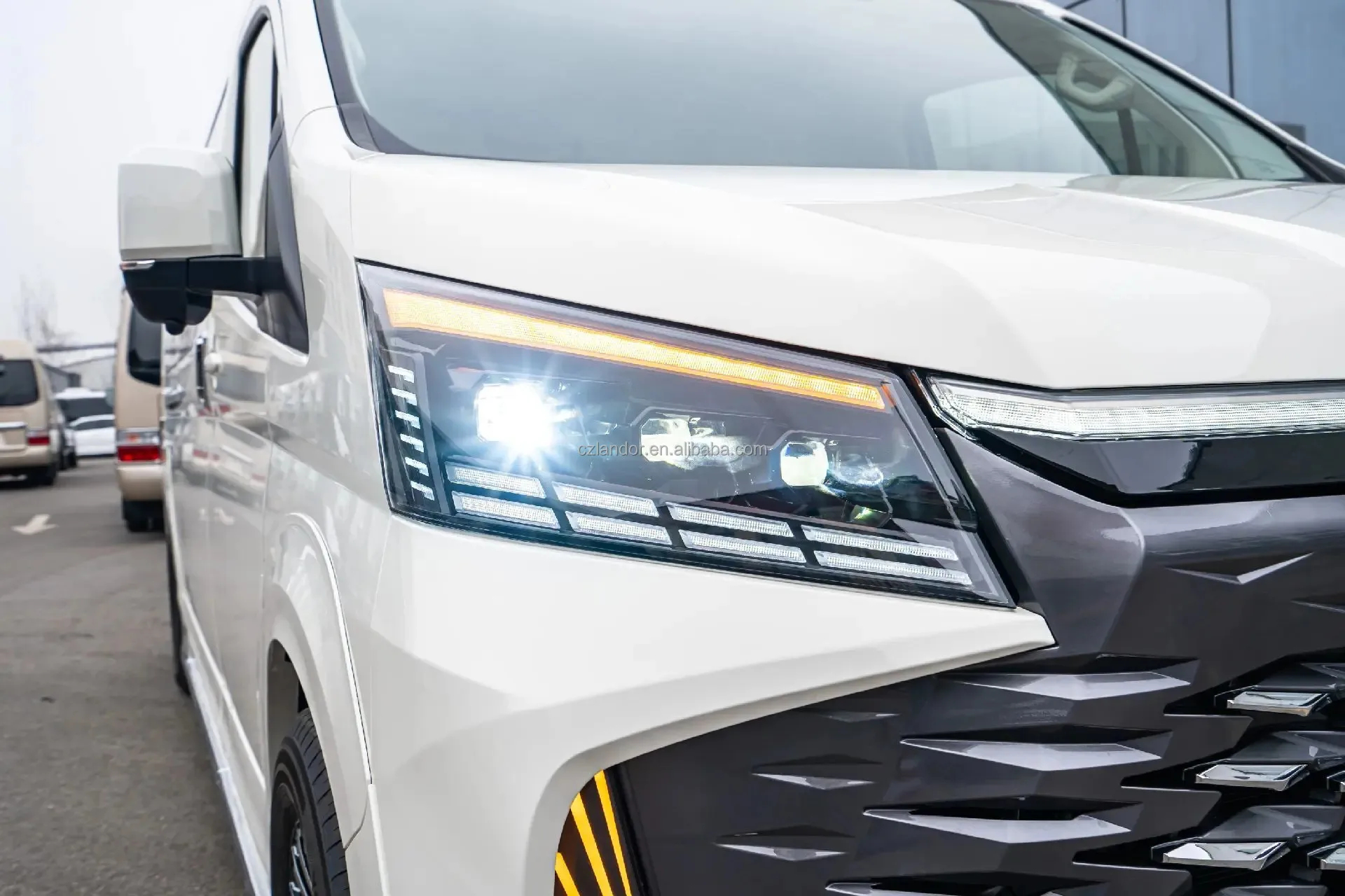 C-high Quality Bodykit for Hiace 2019 Upgrade to Lexus LM