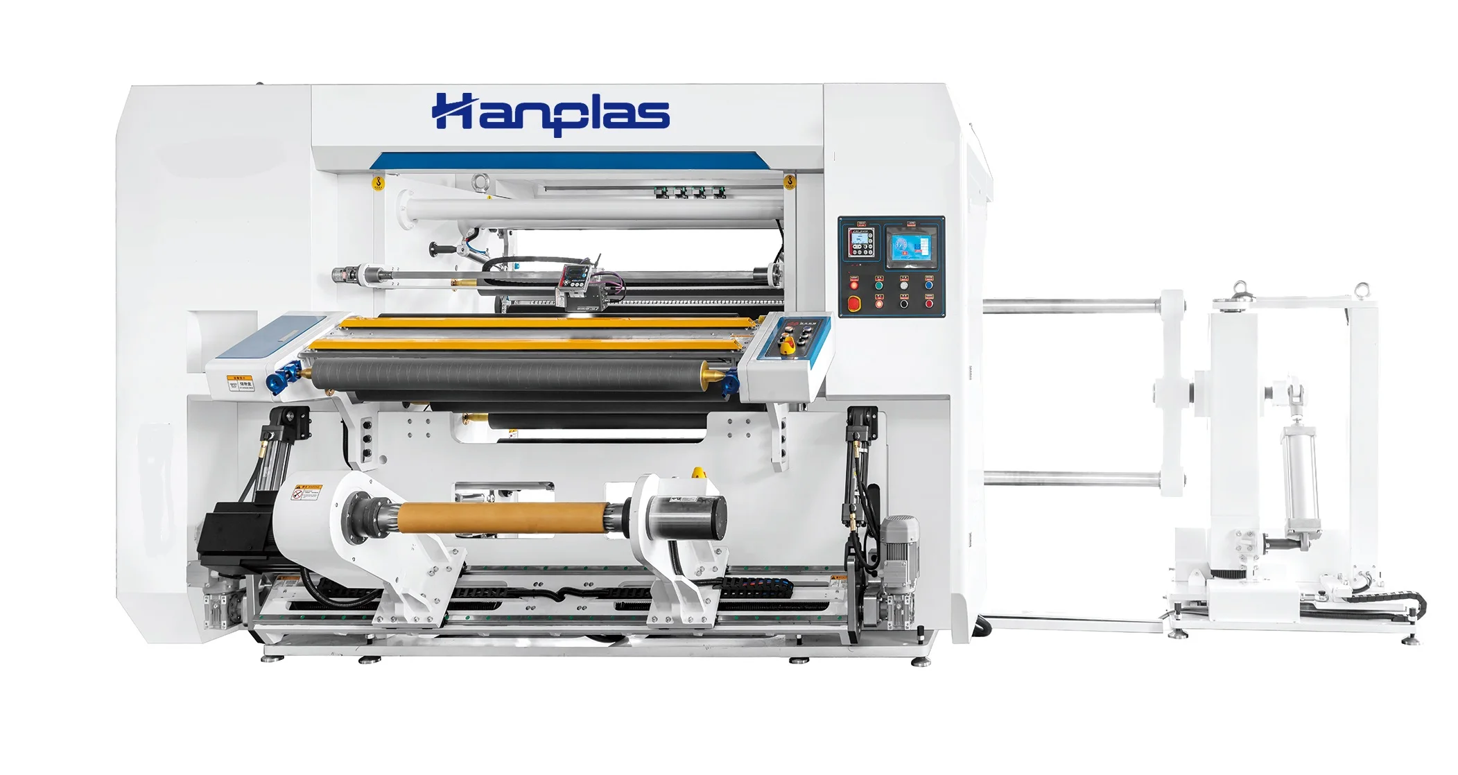 Htf-b Hanplas Bopp Pvc Pet Pet Plastic Film Label Roll Paper Slitting ...