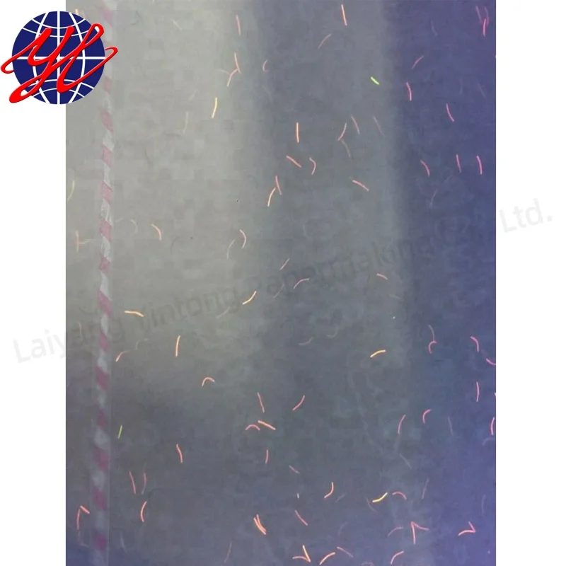 Security Watermark Paper With Uv Invisible Fibers Anti-copy Security ...