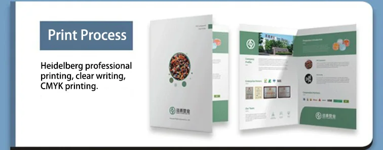 Custom Waterproof 300GSM Coated Paper Cardboard File Folders