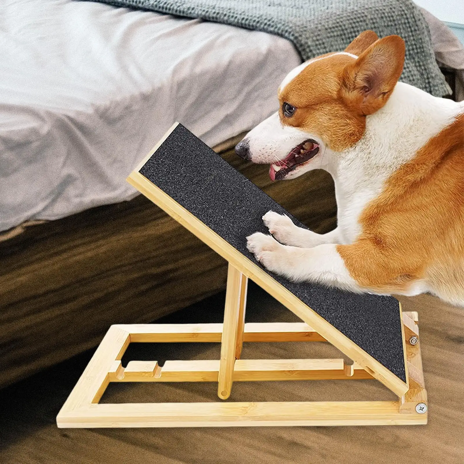 Wooden Dog Nail Scraper - Adjustable & Foldable Pet Board