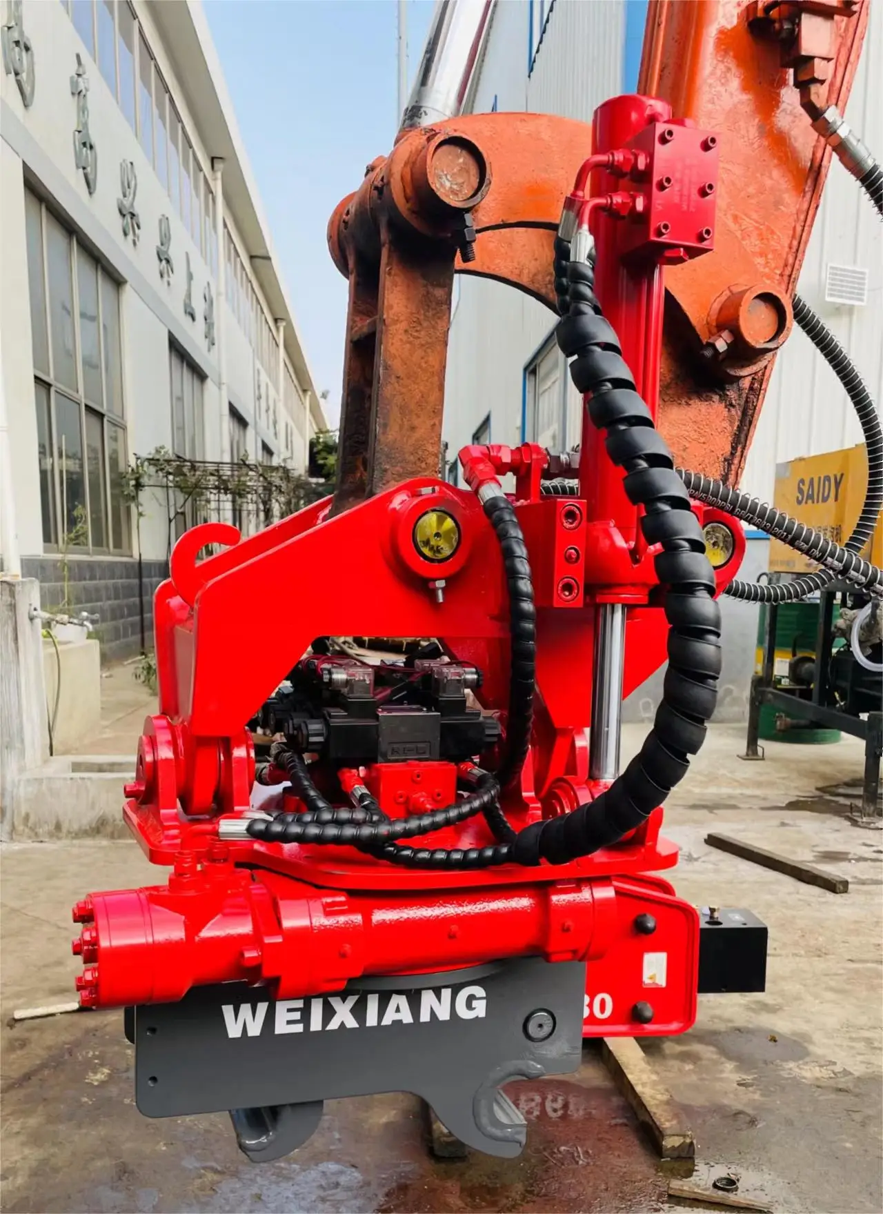 Weixiang Oem Hydraulic Quick Coupler Rotating Powertilt Excavator - Buy ...