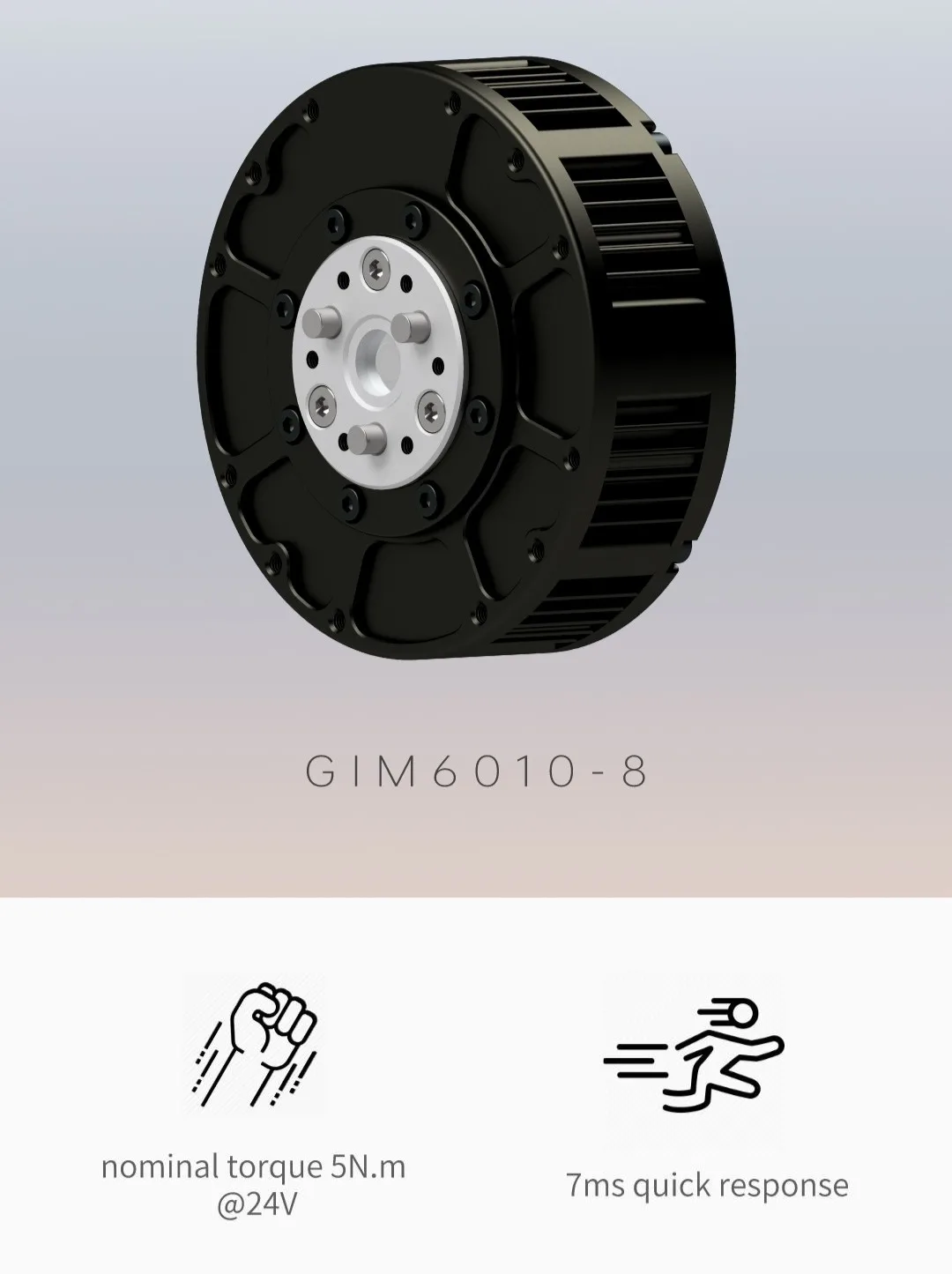 Steadywin GIM6010-8 Gear Motor - High Torque for Robotics