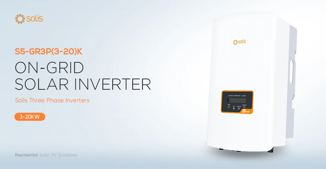 Ginlong Solis 3 Phase 5g On Grid Inverter 5kw 10kw 15kw 20kw Ongrid ...