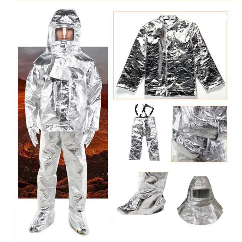 Aluminum Foil Heat Resistant Fireproof Clothing 1000°C