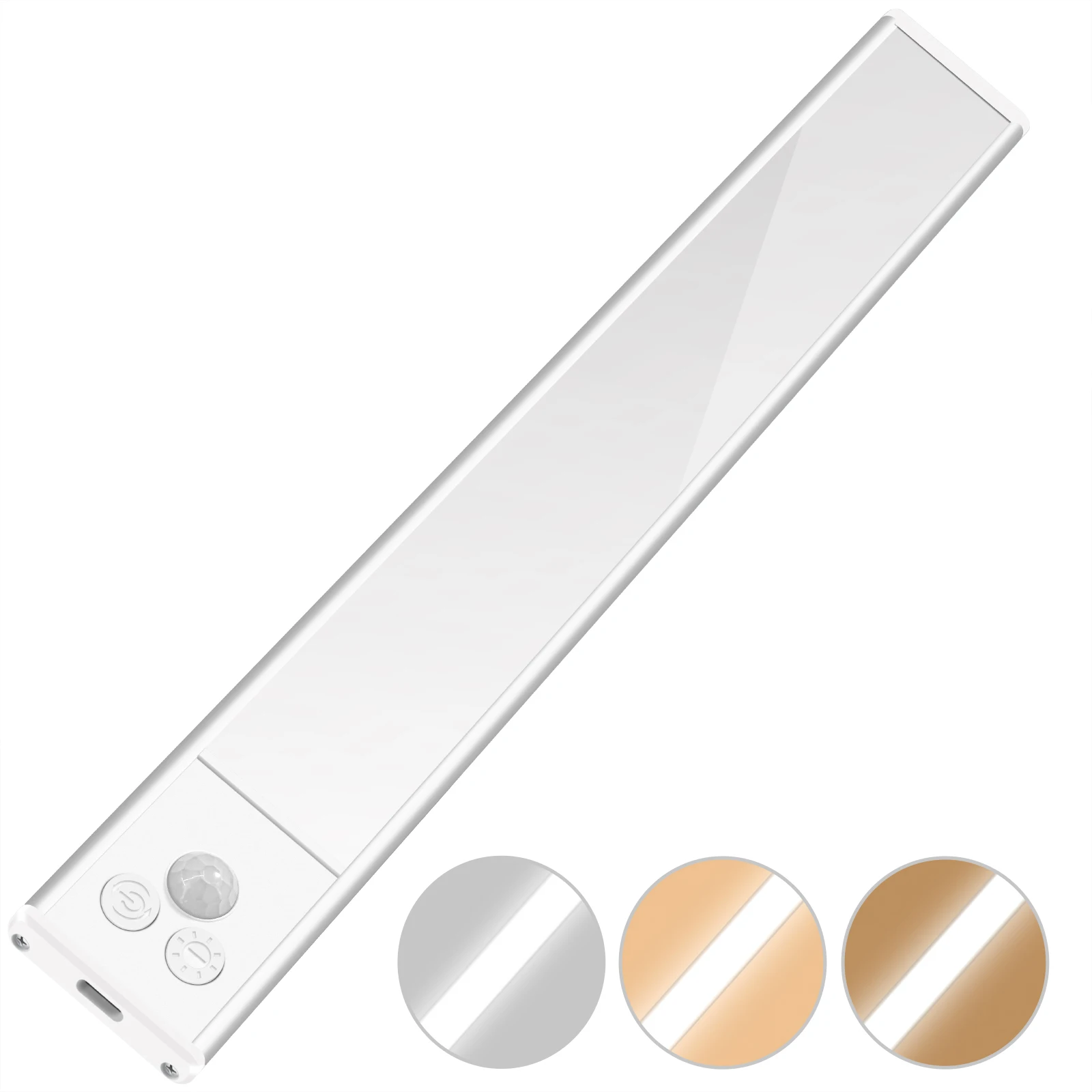 Aluminum 3 CCT Dimmable Sensor Light Motion Sensor LED Under Cabinet ...