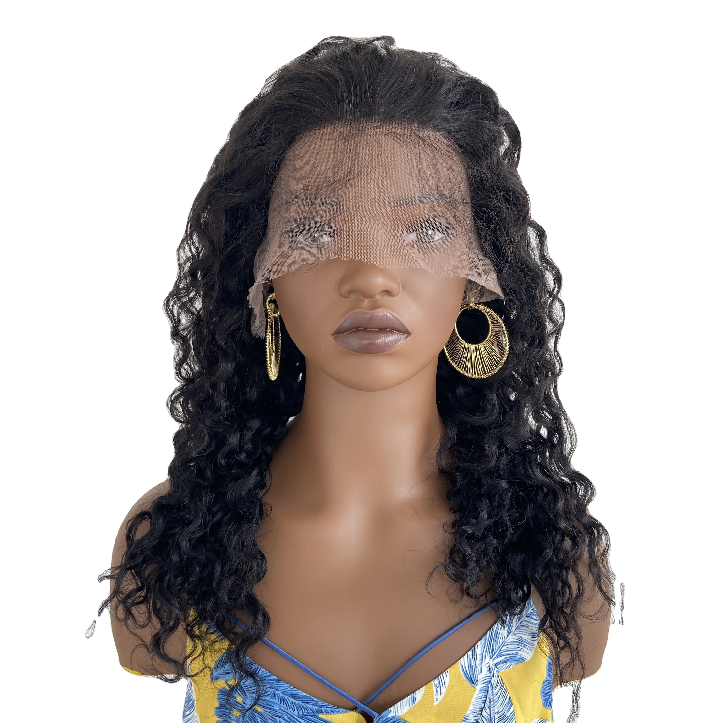 Custom Private Label 2024 14' Water Wave Bob 13*4 Lace Thin Skin Toupee ...