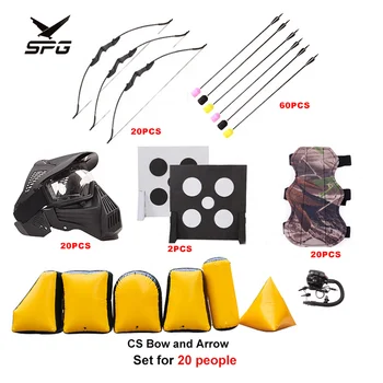 Spg Cs Archery Tag Game Set Recurve Bow Inflatable Paintball Bunkers ...