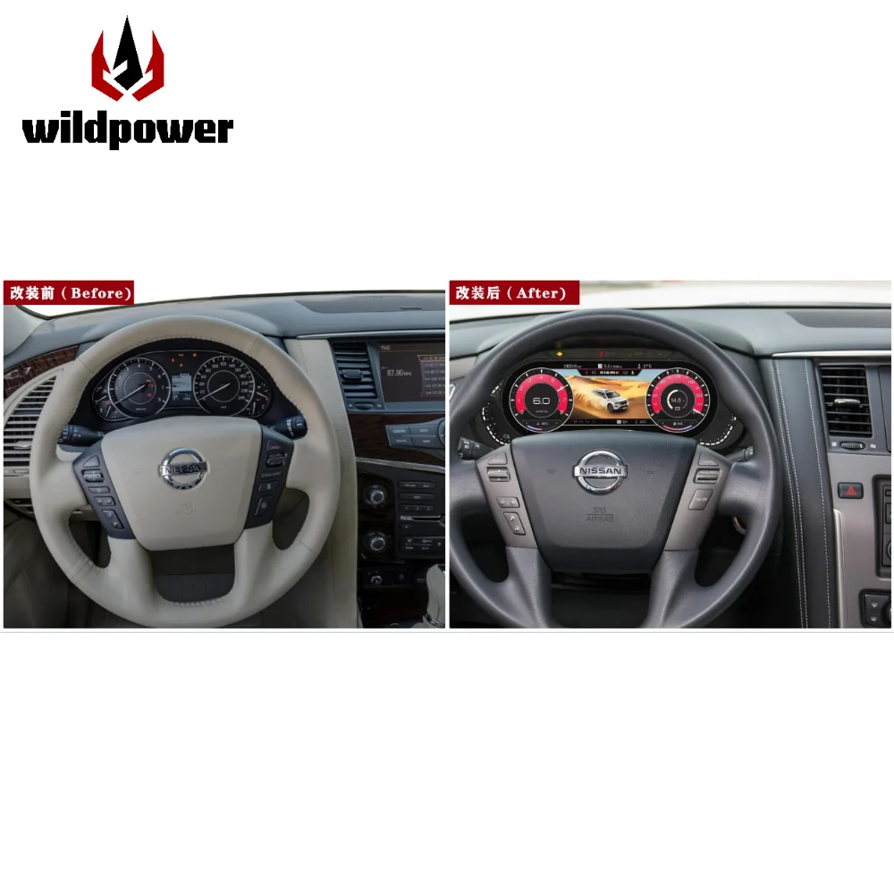 For Nissan Patrol Amanda Y62 LCD Digital Dashboard Panel Speedometer ...