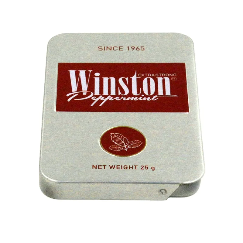 Slide Cover Recyclable Metal Material Container For Mints Custom ...