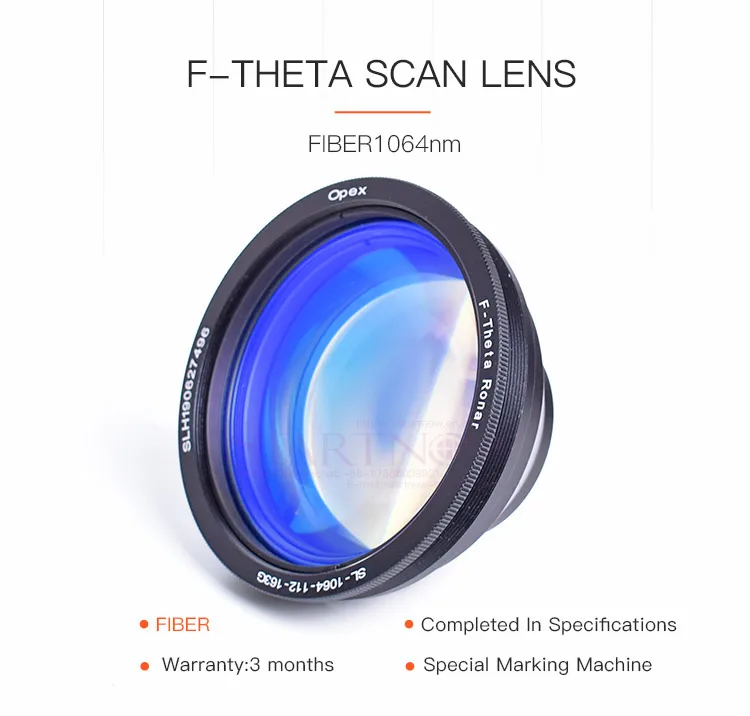 Startnow F-1064nm Yag 섬유 레이저 Galvo 체계를 위한 Theta 검사 렌즈 70x70 150x150 300x300 스캐너 분야 Opex 섬유 초점 렌즈 ...