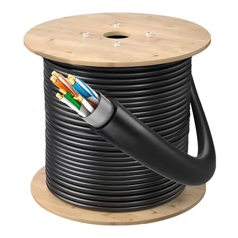 Stable Fast Waterproof Double Jacket Utp Cat6 Cable Outdoor 305m For ...