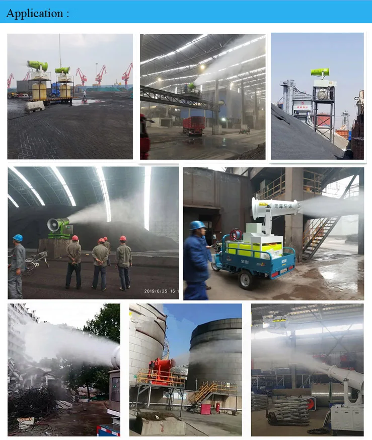 Vehicle Mounted High Power Fog Cannon Sprayer For Dust Suppression In ...