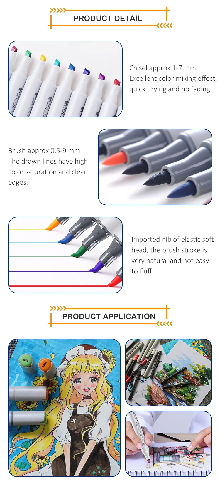 128-color Magic Designer Brand Alcohol-Based Art Colors