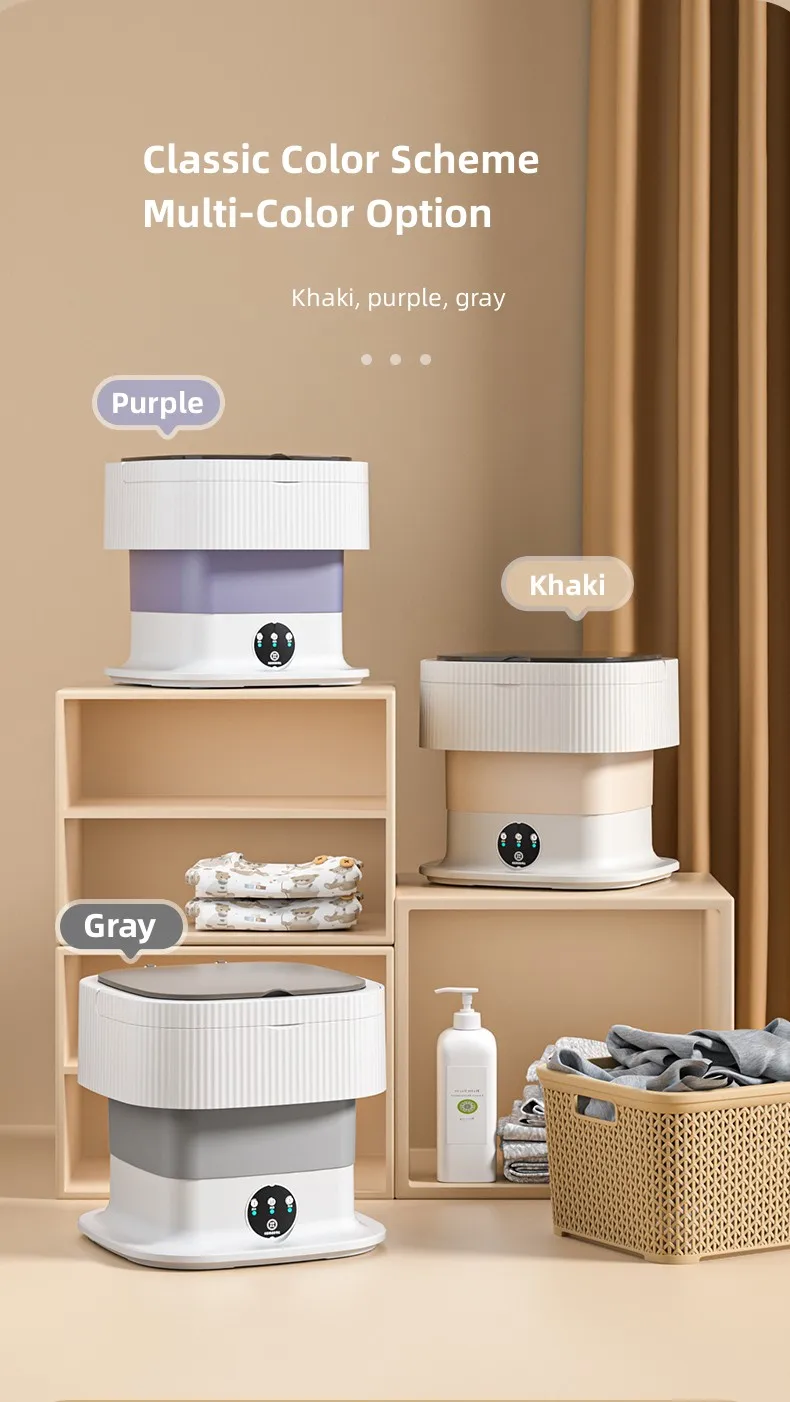 OEM Portable Washing Mini Foldable 10L Sock Underwear Panties Household ...